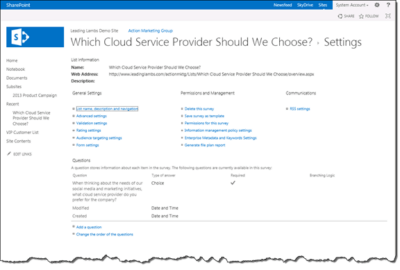 Tips for Using SharePoint Surveys Better - SimpleSharepoint